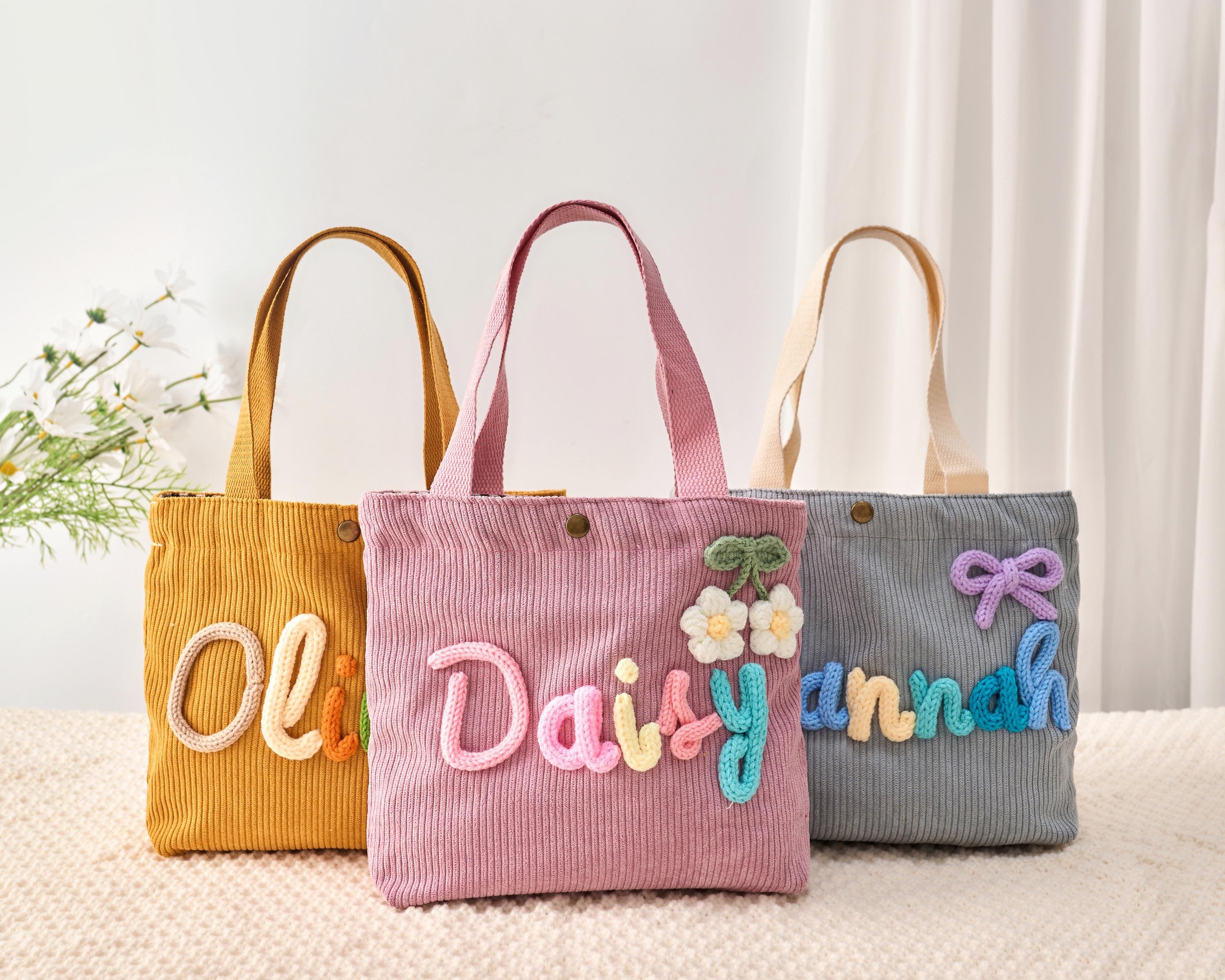 Personalized Kids Handbag With Name, Custom Toddler Purse, Cute Baby ...