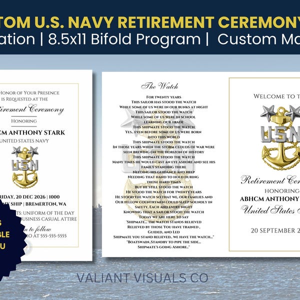 Change of Command Invitation - Etsy
