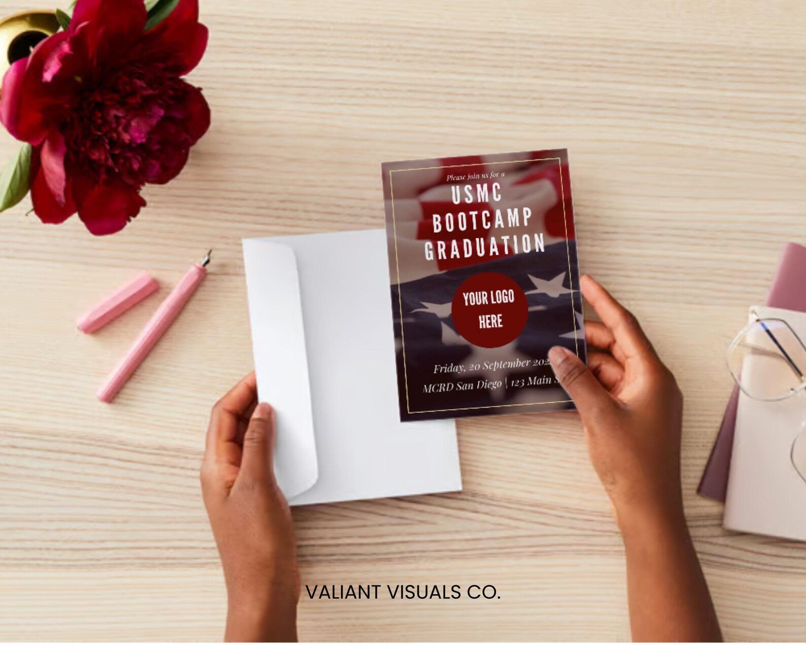 Editable Military Bootcamp Graduation Invitation Template | Modern ...