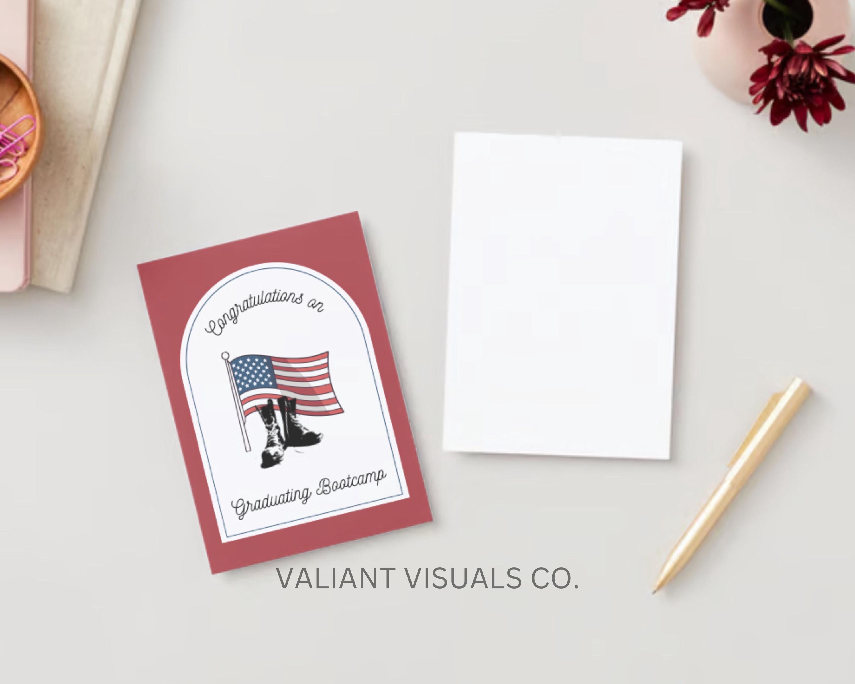 Printable 5x7 Military Bootcamp Graduation Congratulations Card ...