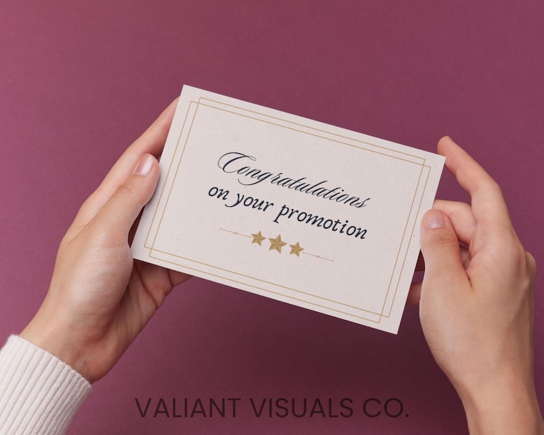 Printable 5x7 Military Promotion Congratulations Card | Instant ...