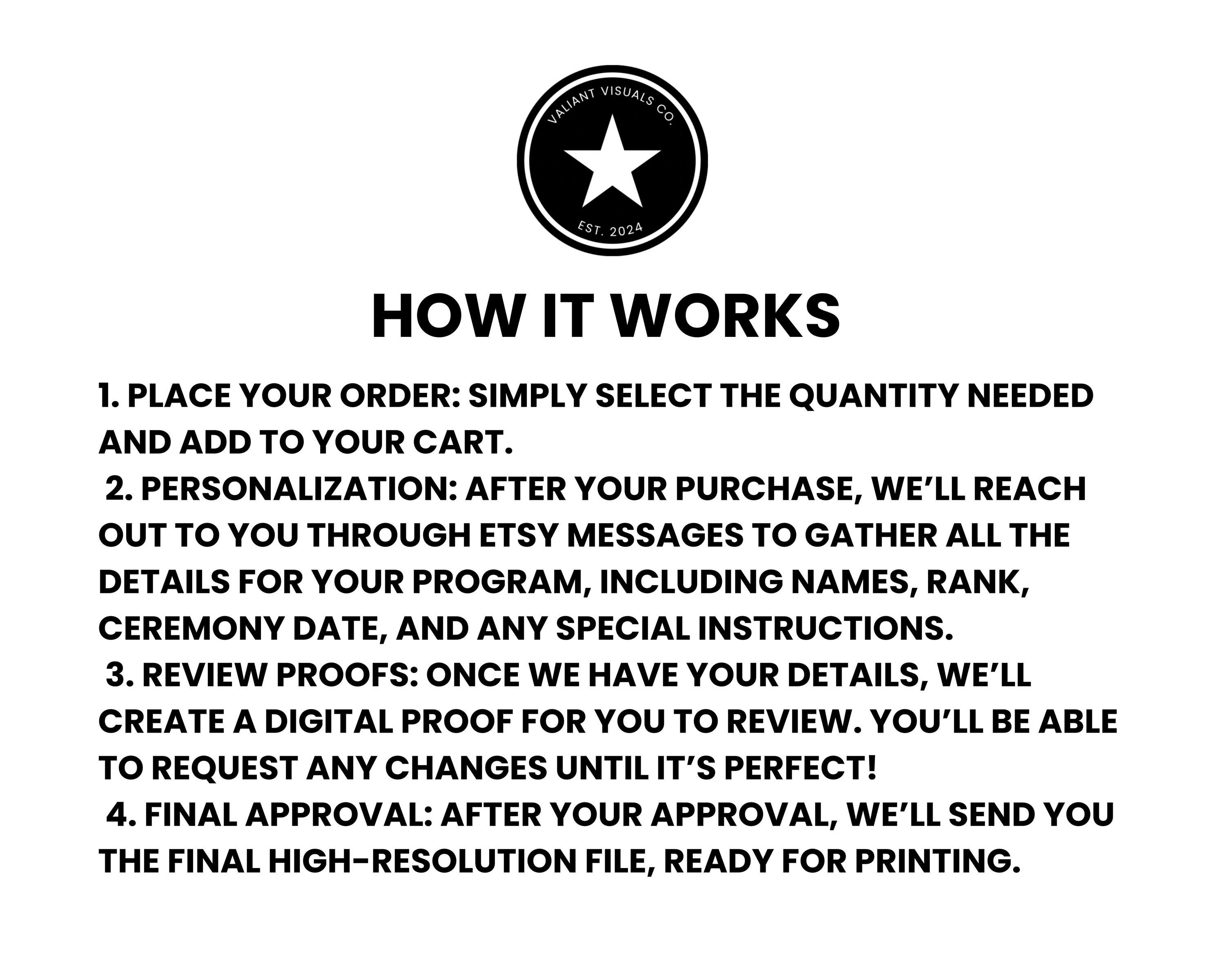 Custom U.S. Navy Retirement Ceremony Program | Personalized Navy ...