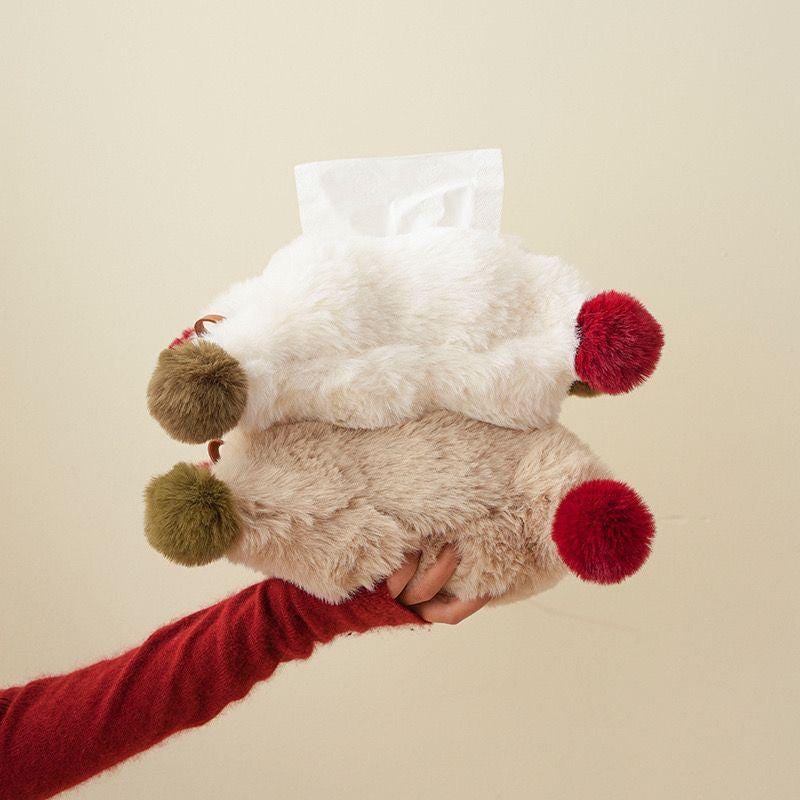 Engraved Tissue Box Plush Fur Tissue Box funny Tissue Box tissue Box ...
