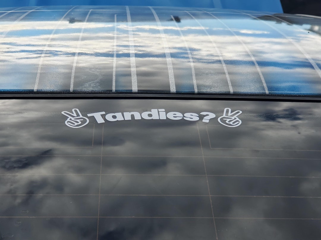 Tandies? Vinyl Sticker - Etsy