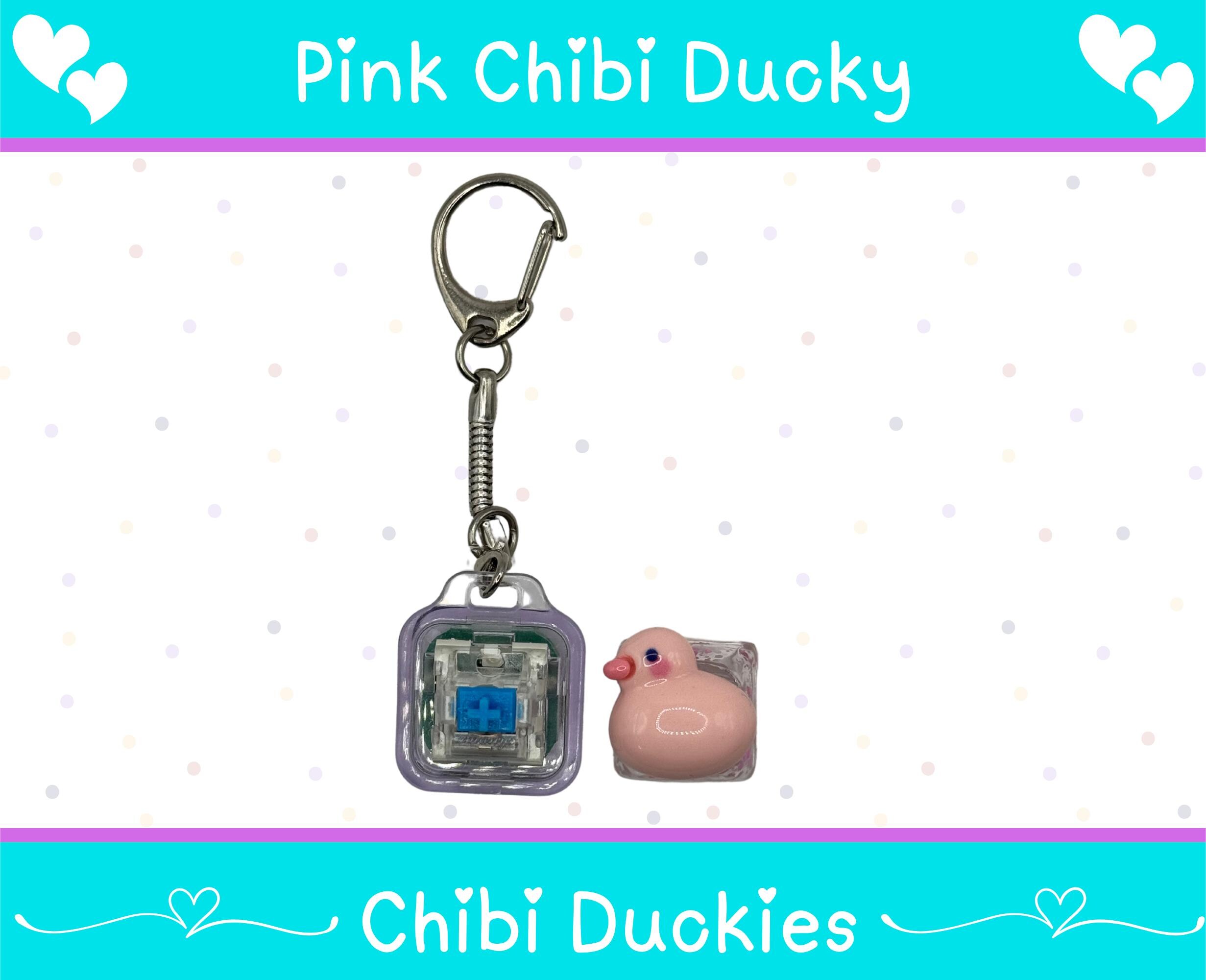 Light up Fidget Keycap Chibi Duckies Cute Chibi Ducky Keychain - Etsy