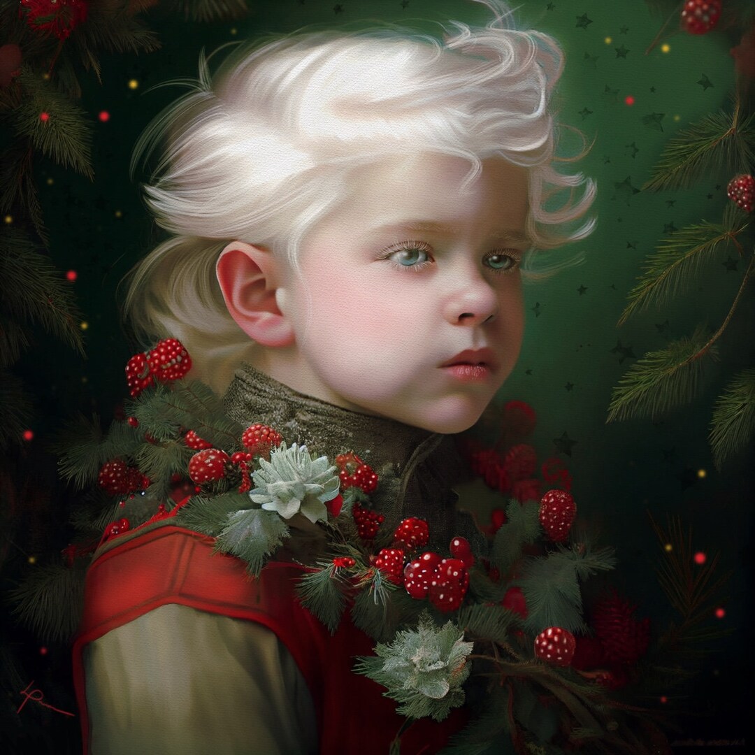 Young Santa/chris Kringle Giclee Print - Etsy