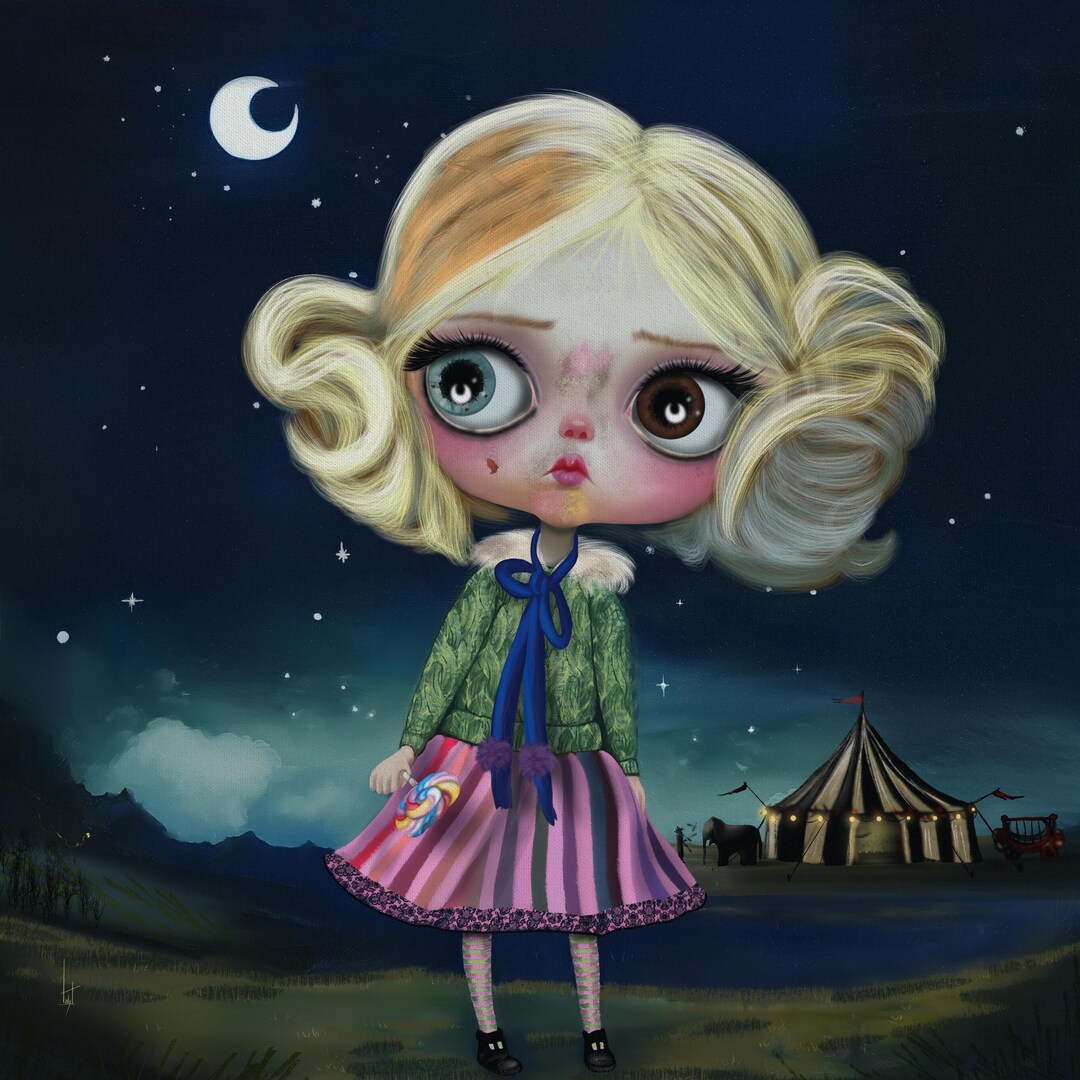 SIGNED ARTIST PROOF - Night Circus Blythe Willis- Giclee Print - Etsy
