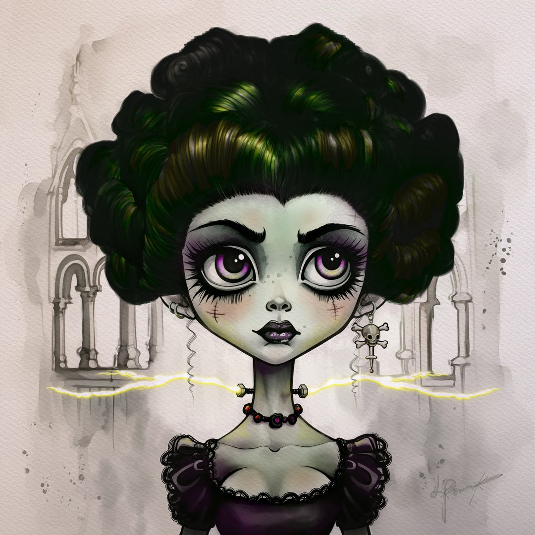 Monster Bride/frankenstein/museum Quality Giclee Print/lowbrow - Etsy