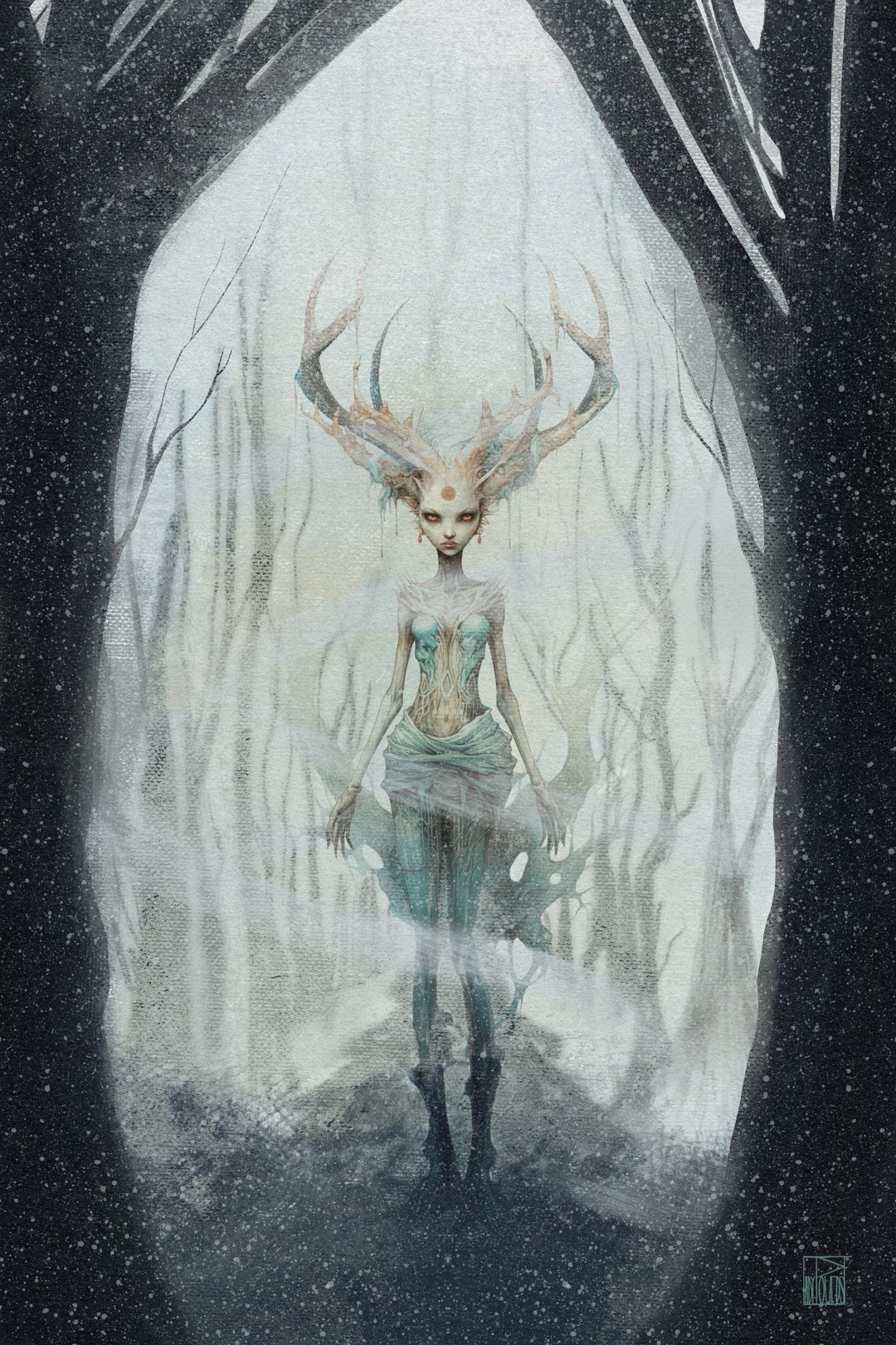 Winter Windigo/a Museum Quality Giclee Print/lmtd Edition - Etsy