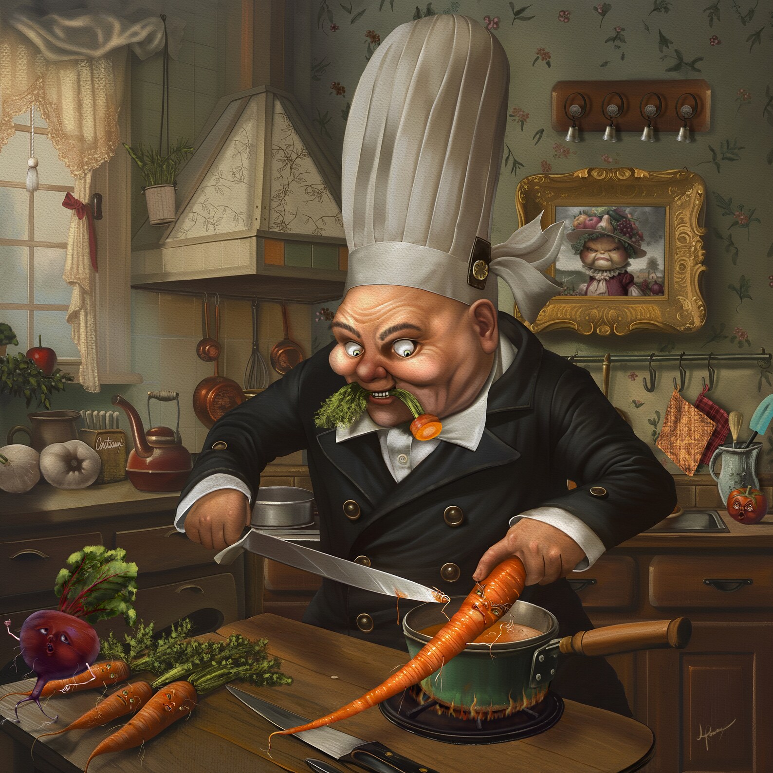 CHOPPITY Chop/mother Goose/museum Quality Giclee Print - Etsy