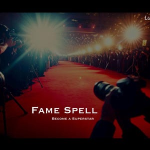 FAME SPELL // Become A Superstar // Global Sensation // Get Famous - Etsy