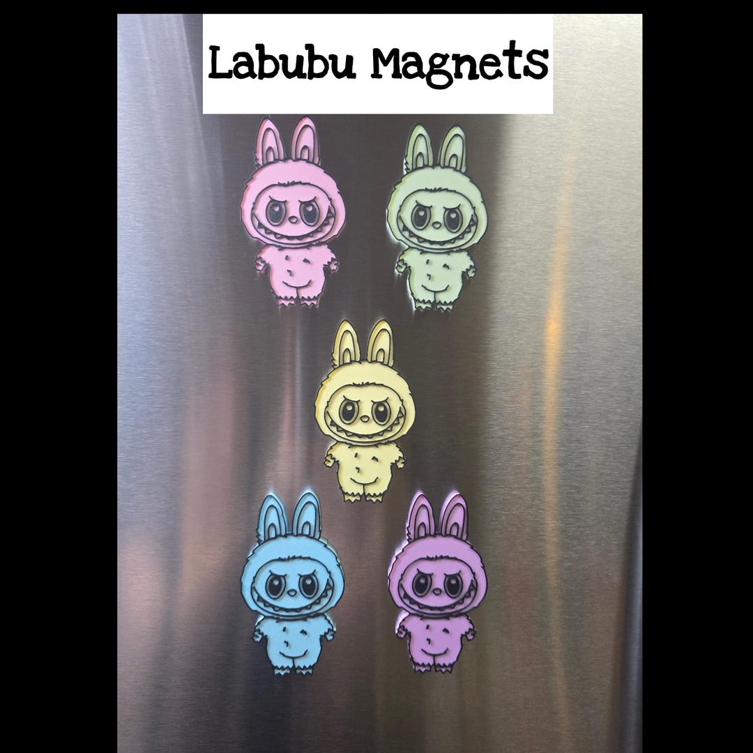 Labubu Magnets, Labubu Decor, Fridge Magnets,collectible Gift, Festive ...