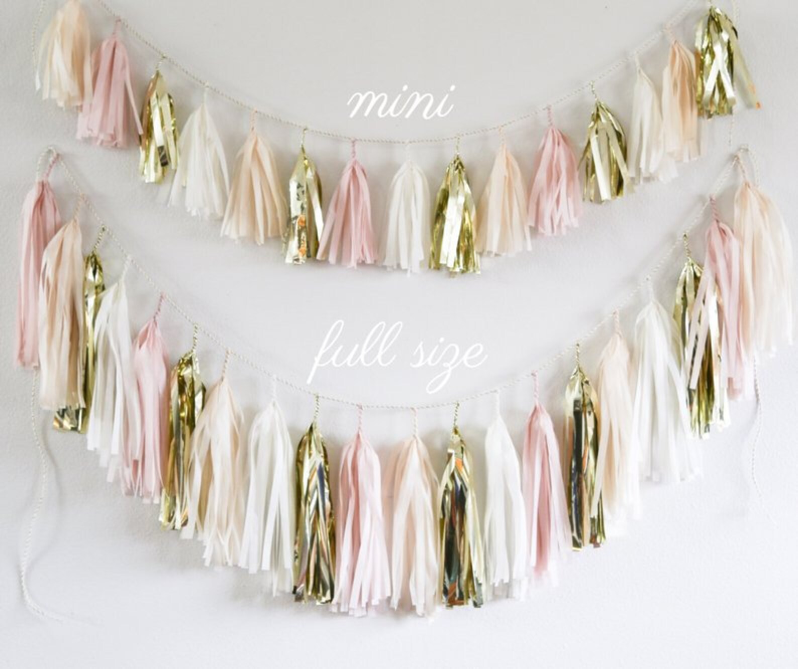 PINK PRINCESS Tissue Tassel Garland // Wedding Decor // Bridal - Etsy