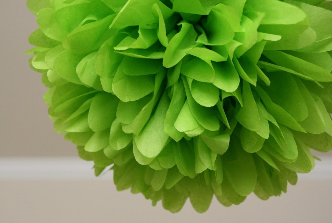 Citrus Lime .. Party Pom / Wedding Decor / Bridal Shower / Ceremony ...