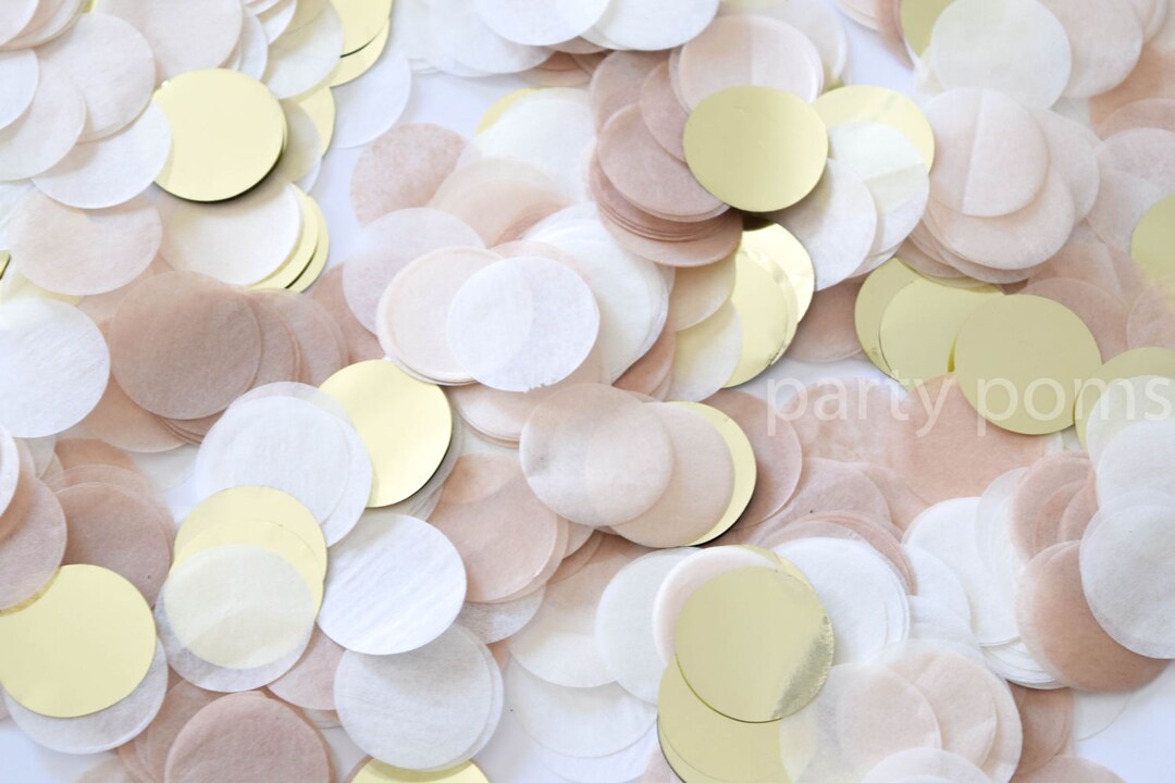 Neutral & Gold Confetti Mix - Etsy