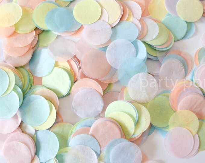 Pastel Rainbow Confetti Mix - Etsy