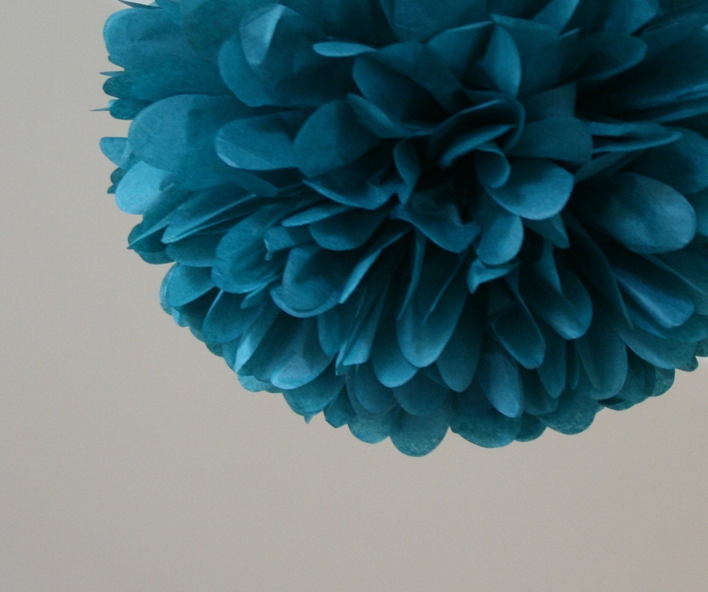 Teal One Pom - Etsy