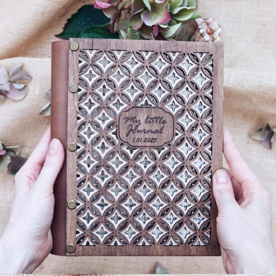 Laser Cut Journal Notebook SVG: Glowforge Xtool File (digital Download ...