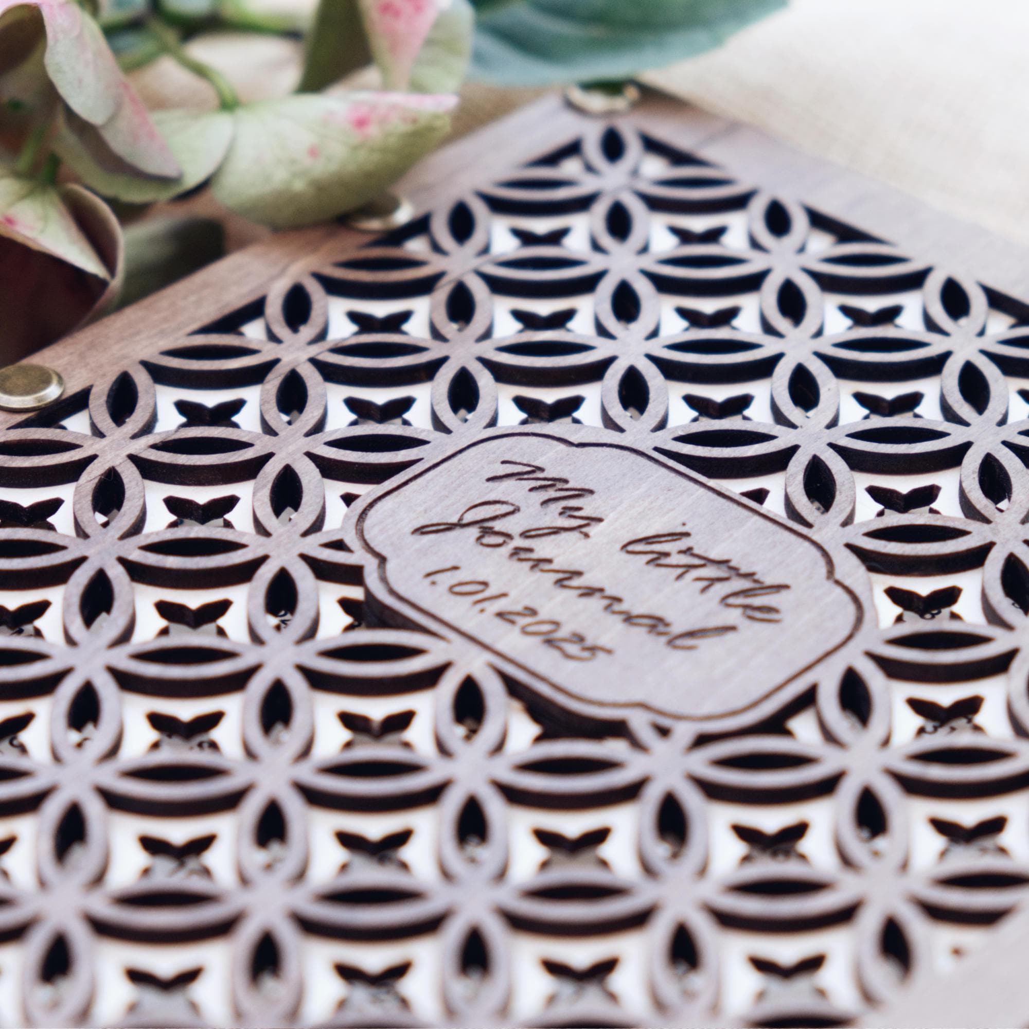 Laser Cut Journal Notebook SVG: Glowforge Xtool File (digital Download ...