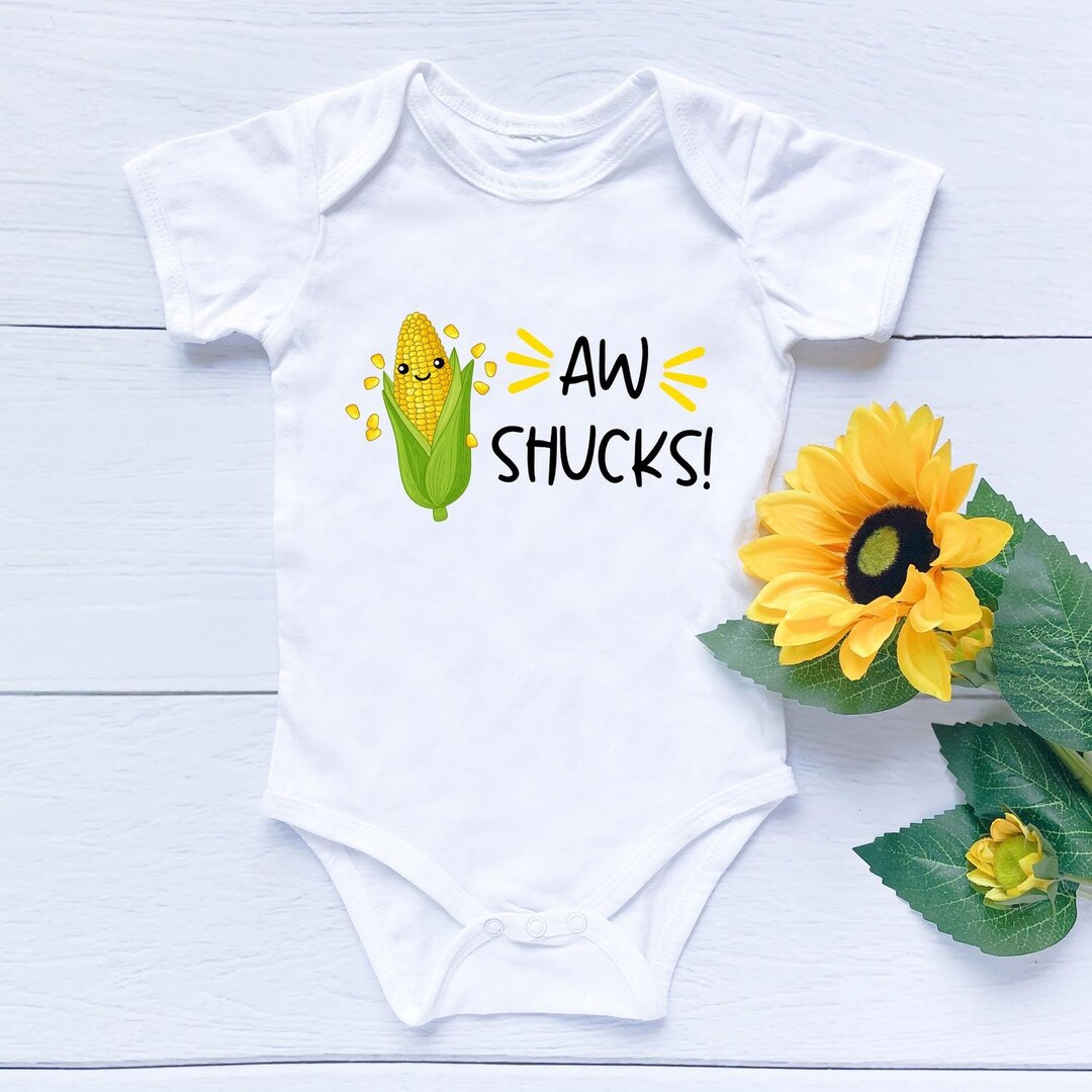 AW Shucks Onesie®, Corn Onesie®, Funny Baby Apparel, Cute Toddler Shirt ...