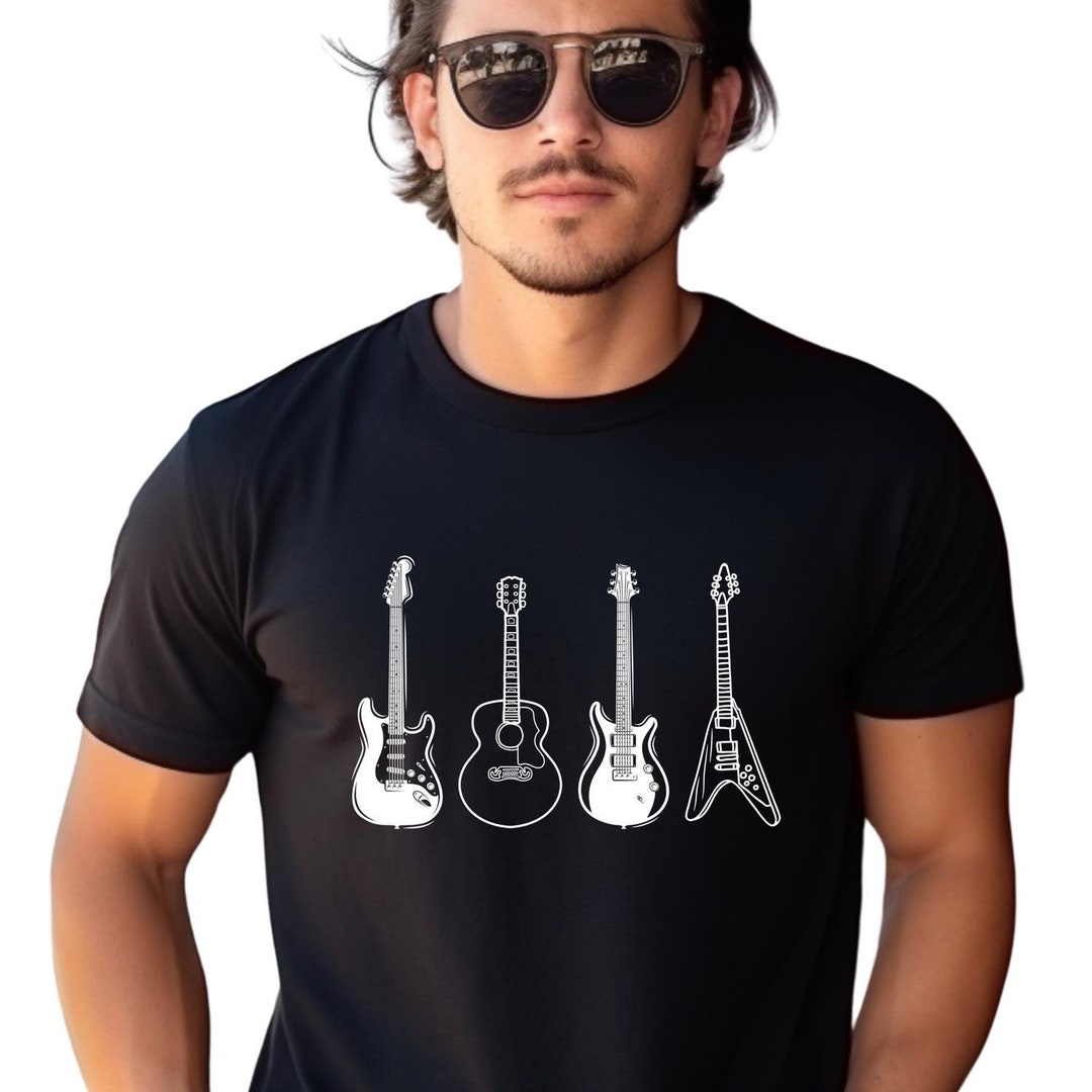 Iconic Guitars T-shirt, Guitar Shirt, Gifts for Guitar Players ...