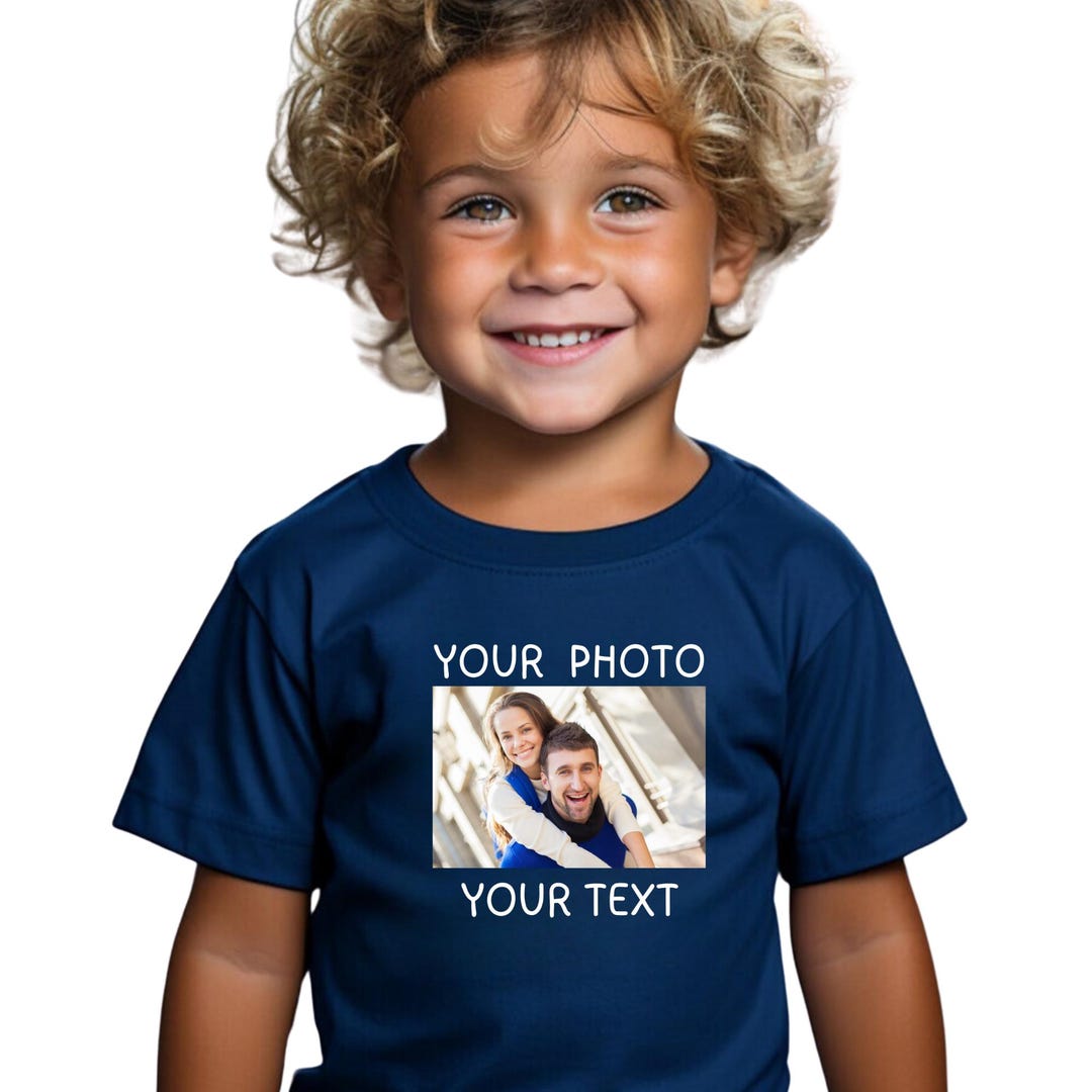 Custom Photo Toddler Shirt, Your Photo Here Youth T-shirt, Custom ...