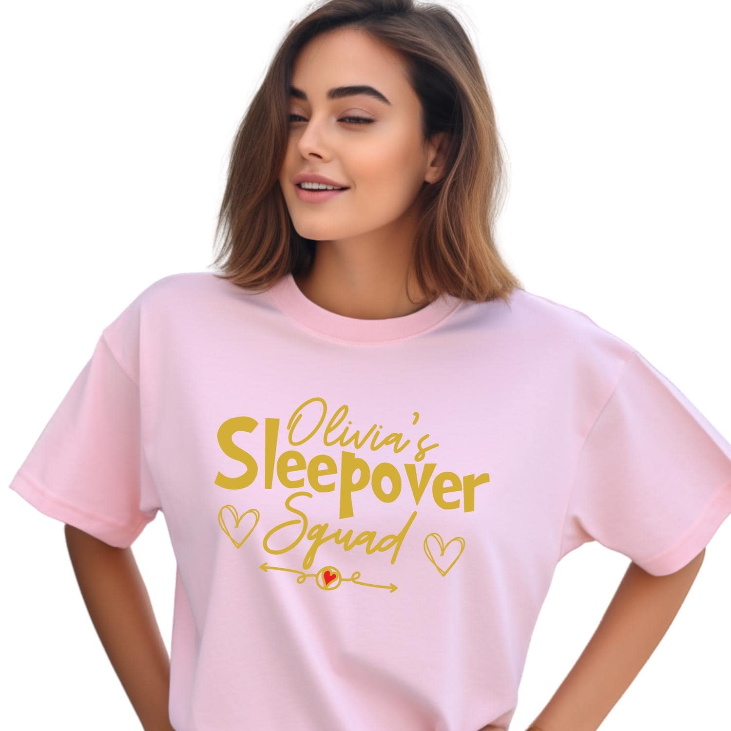 Personalized Sleepover Squad Shirts, Birthday Matching Party T-shirt ...