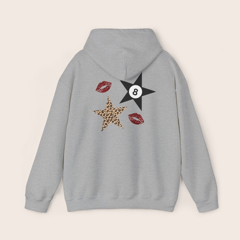 Cheetah Star Print Hoodie - Etsy