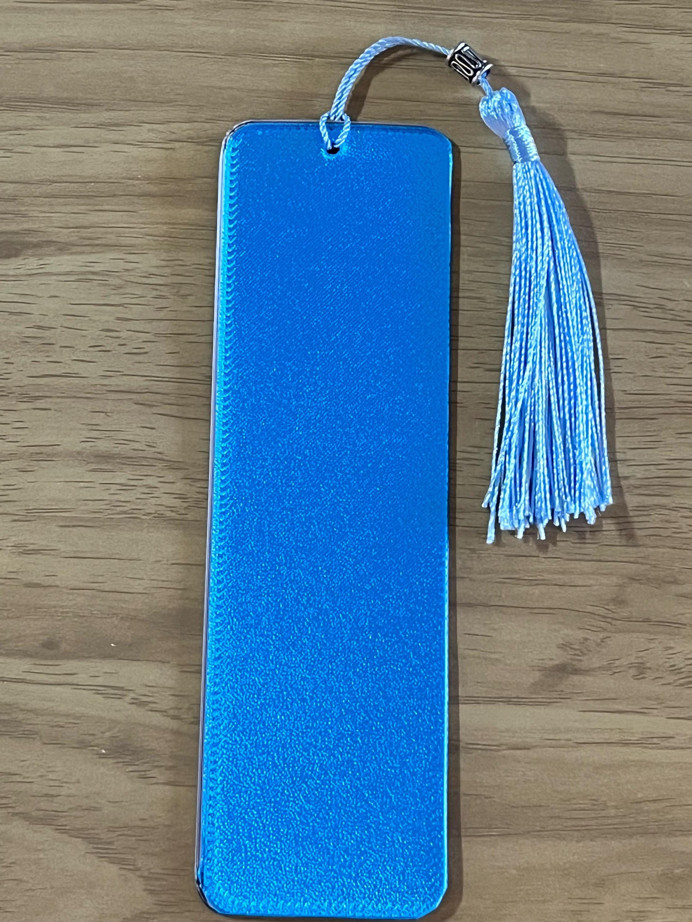 Silver on Blue 3D Printed Bookmark Version 4 - Etsy