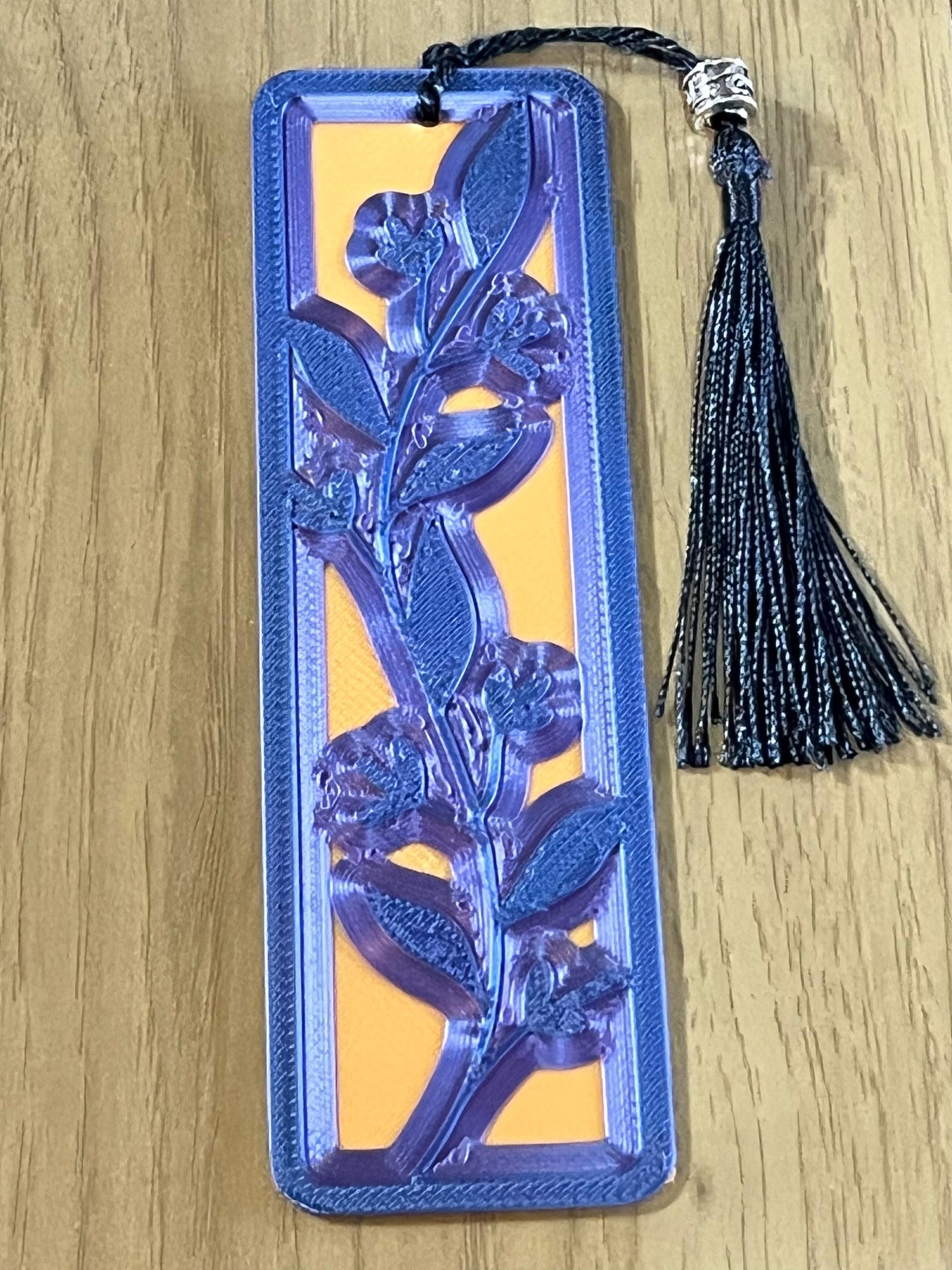 Purple on Gold 3D Printed Bookmarks - Set of Five - Etsy