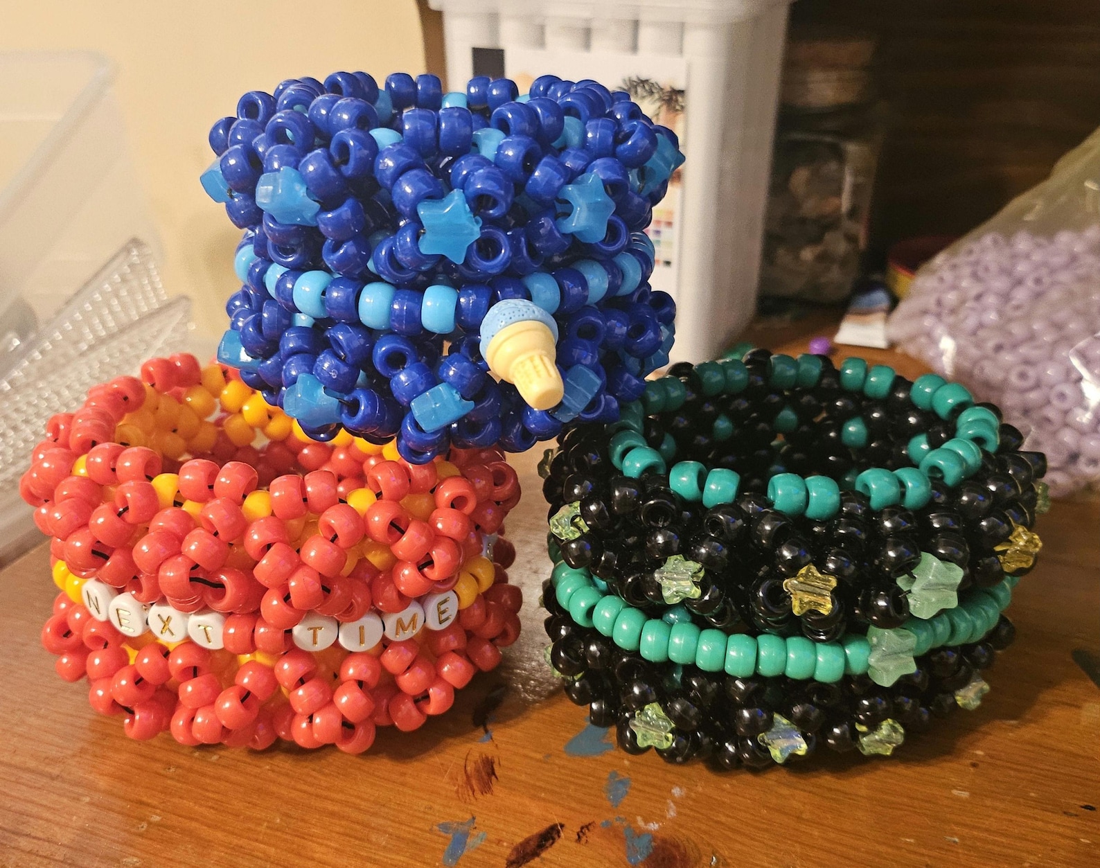 Mini 3D Xbase Rotating Kandi Cuff - Etsy