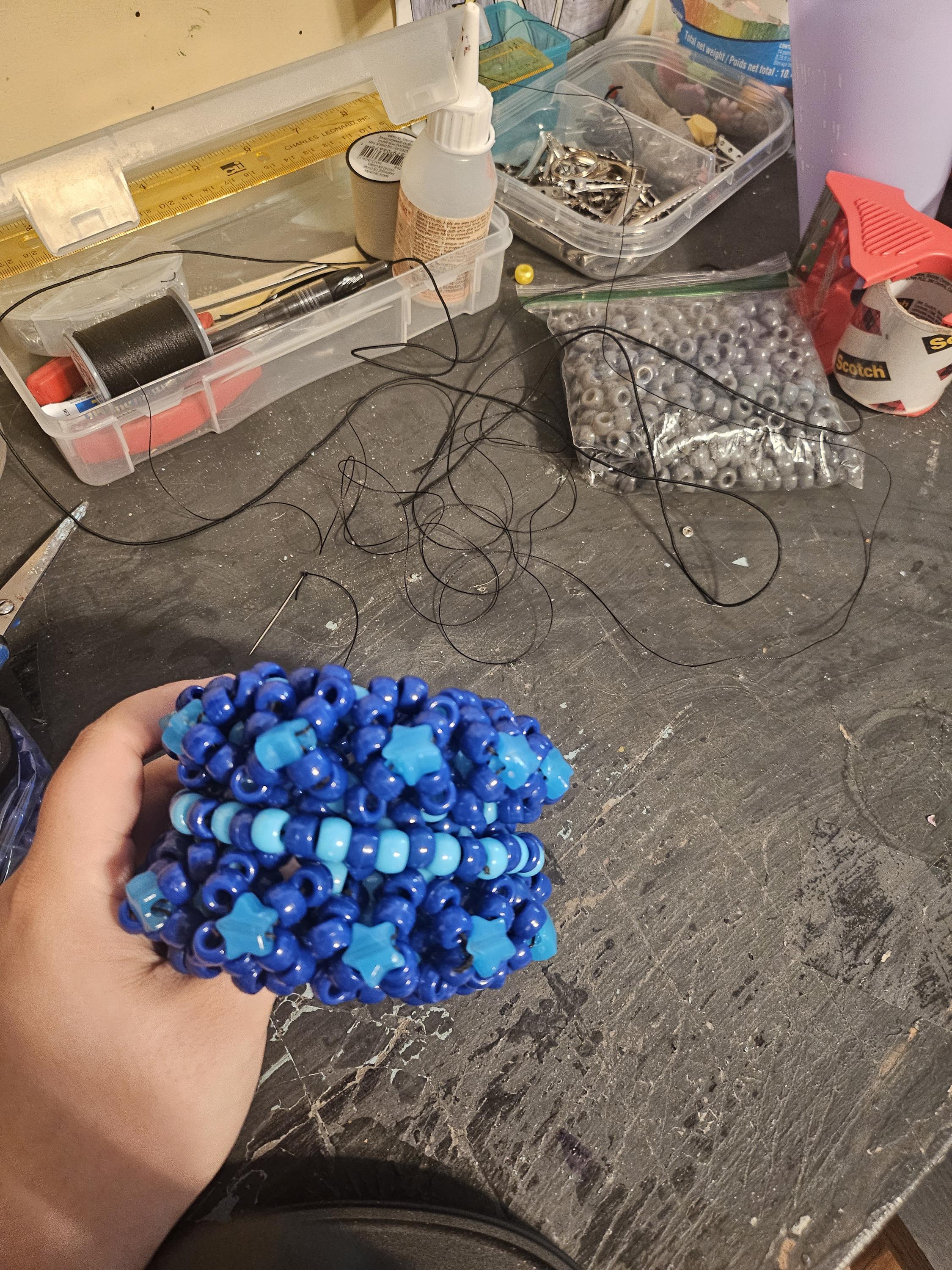 Mini 3D Xbase Rotating Kandi Cuff - Etsy