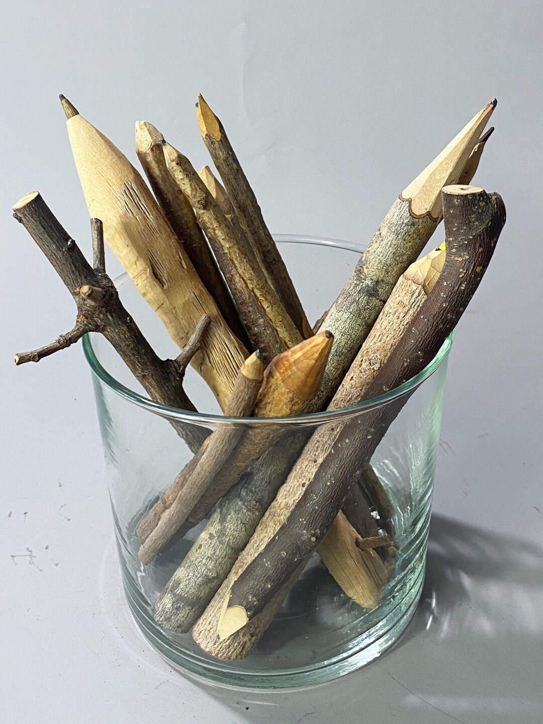 Real Pencil Sticks - Pencils Made of Tree Branches - Etsy