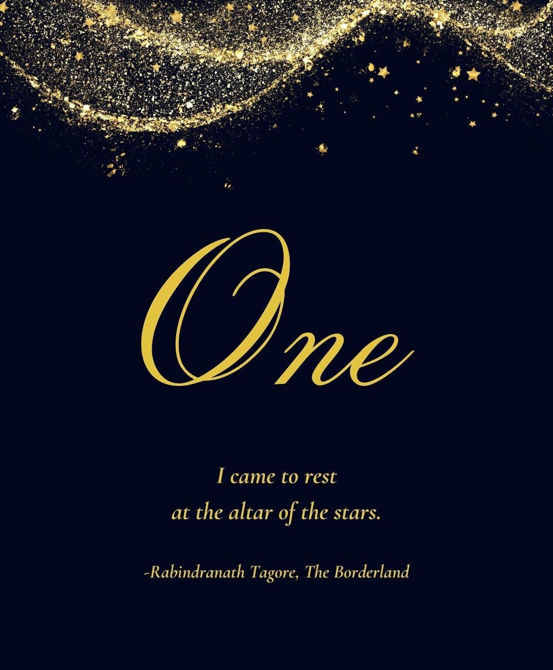 Acotar-inspired Starry Night Customizable Wedding Table Numbers With ...