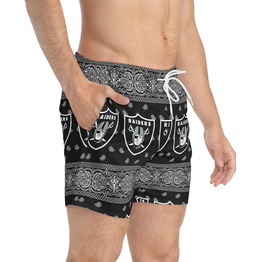 LV Raiders Swim Trunks - Game Day Fashion for Men, NFL Fan Gear ...