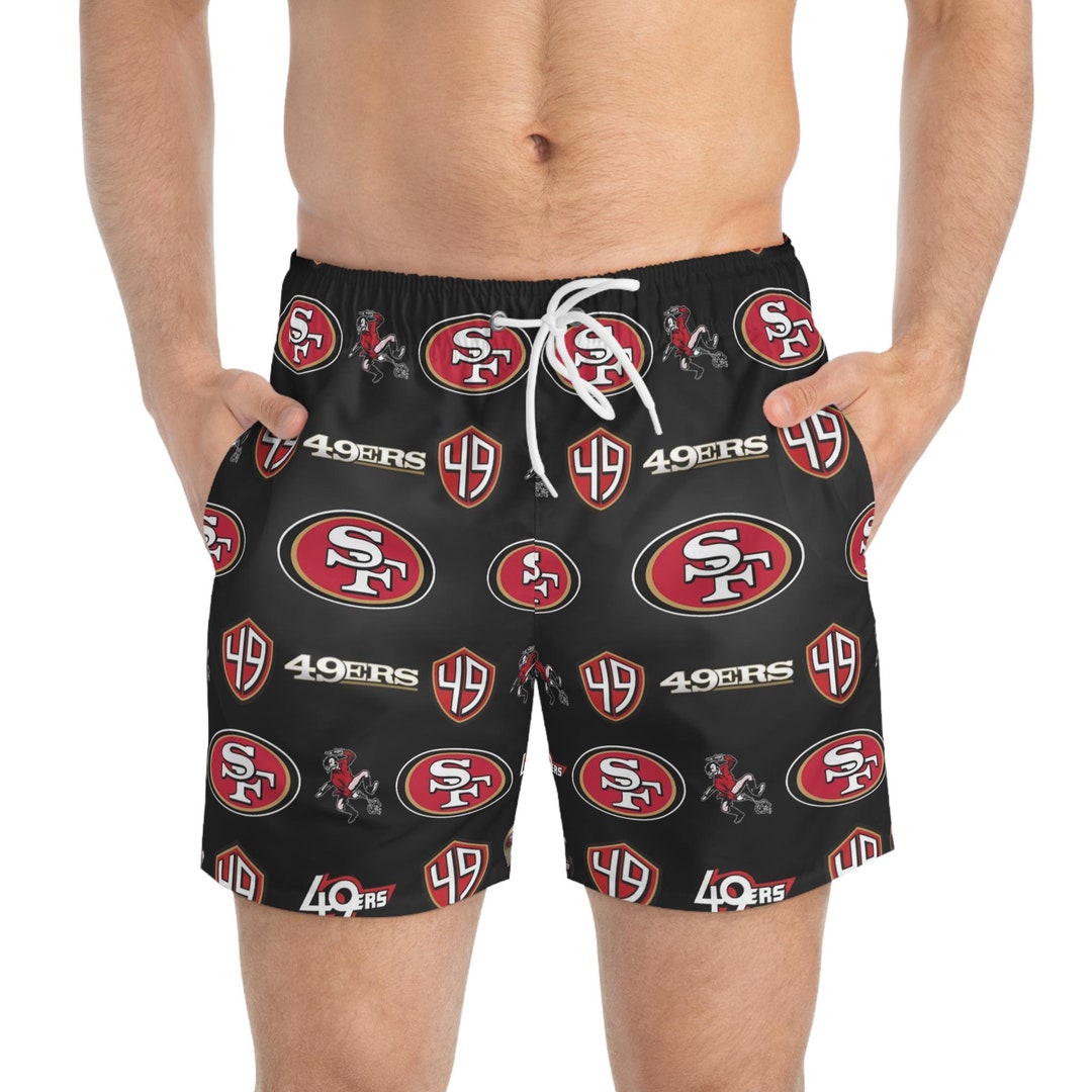 SF 49ers Swim Trunks - Game Day Fashion for Men, NFL Fan Gear, Lounging ...