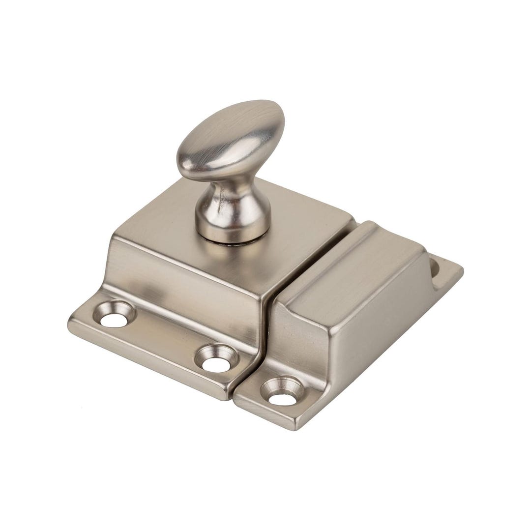Small Heavy Duty Brushed Nickel Cabinet Door Latch - 1-3/4" × 1-3/4 ...