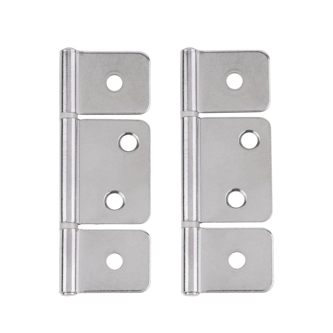 3 1/2 X 1 Chrome Plated Flag Three Leaf Hinges Bi-fold & Shutter Pack ...