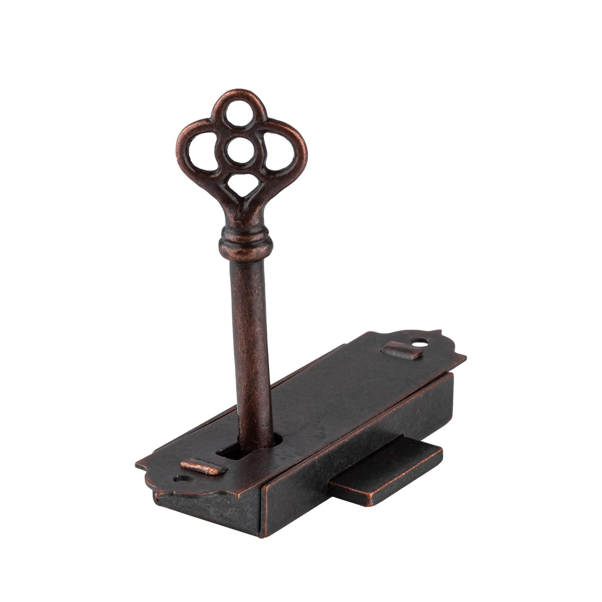 Antique Copper Narrow Flush Mount Grandfather Clock or Cabinet Door ...