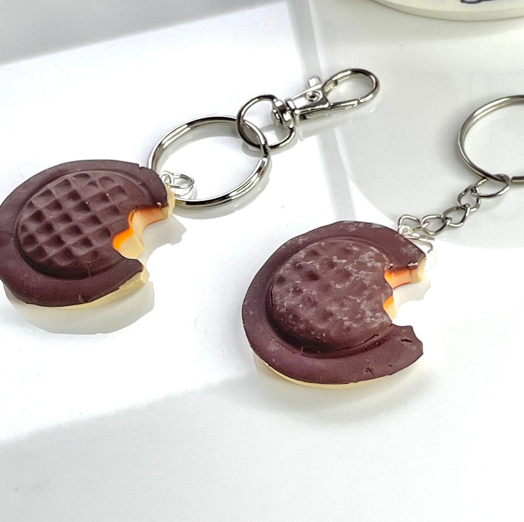 Jaffa Cake Keyring - Free Organza Gift Bag Included - Etsy