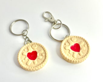 Jammy Dodger Crochet Keychain/keyring/bag Charm - Etsy