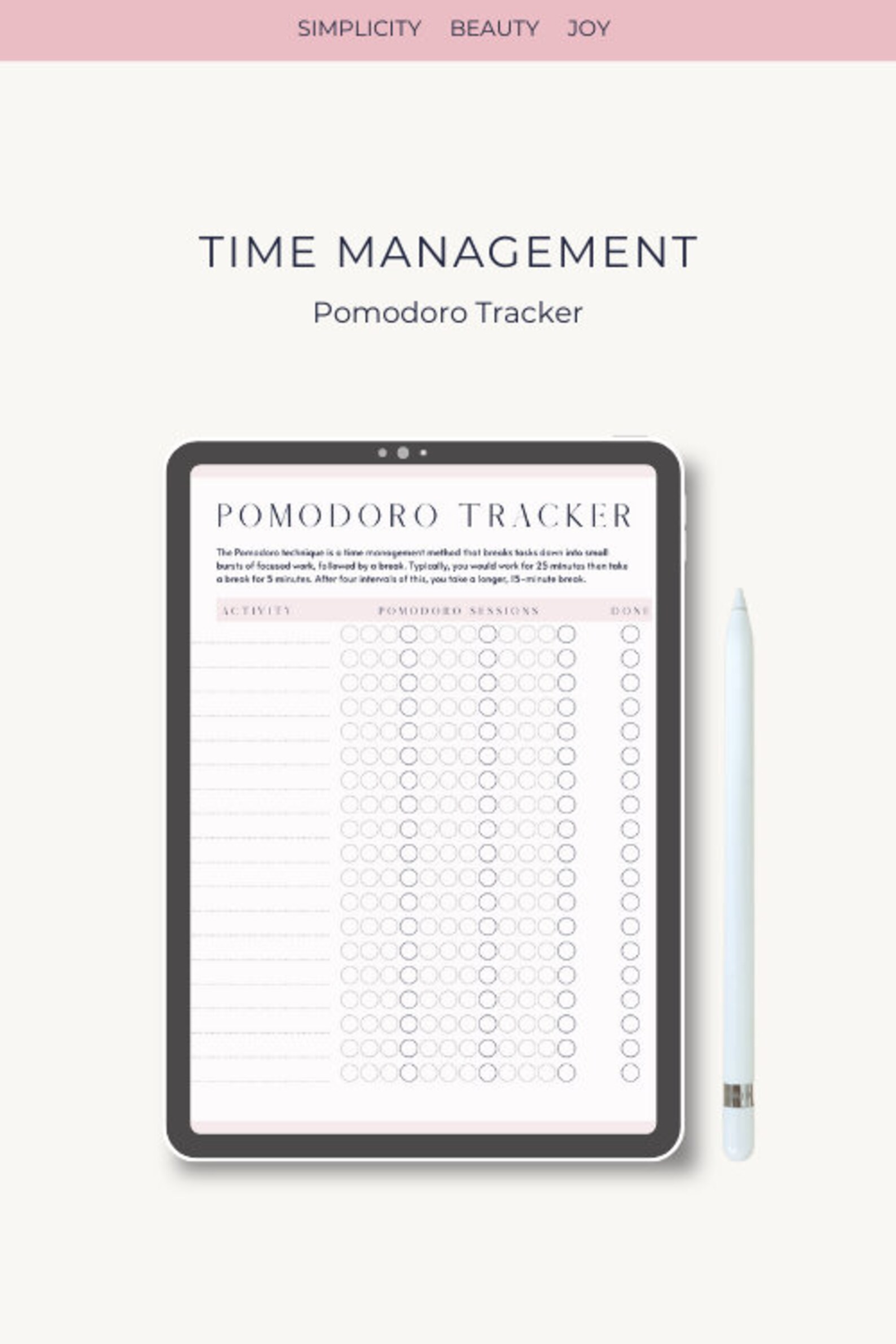 Time Management Printable Template Bundle 7 Day Time Diary Priority ...