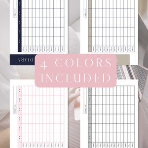 Time Management Printable Template Bundle 7 Day Time Diary Priority ...