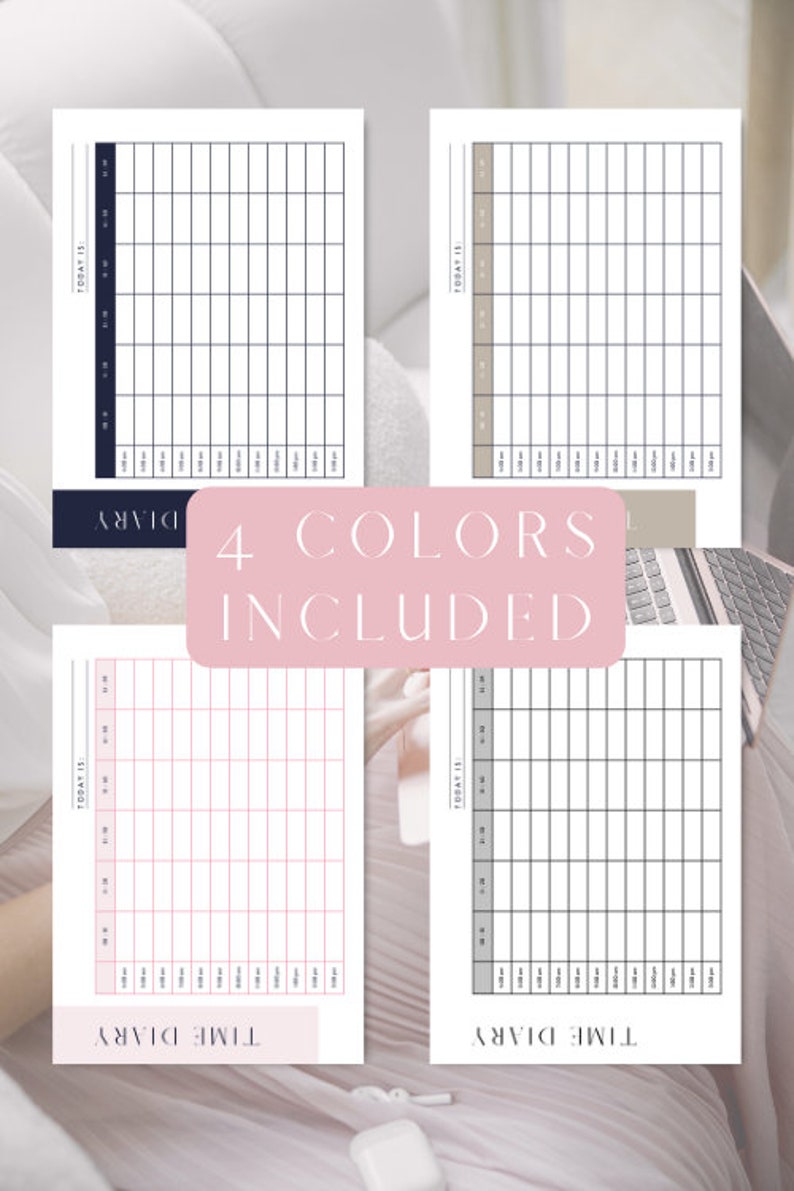 Time Management Printable Template Bundle | 7 Day Time Diary | Priority ...
