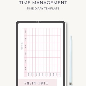 Time Management Printable Template Bundle 7 Day Time Diary Priority Matrix Pomodoro Tracker ...
