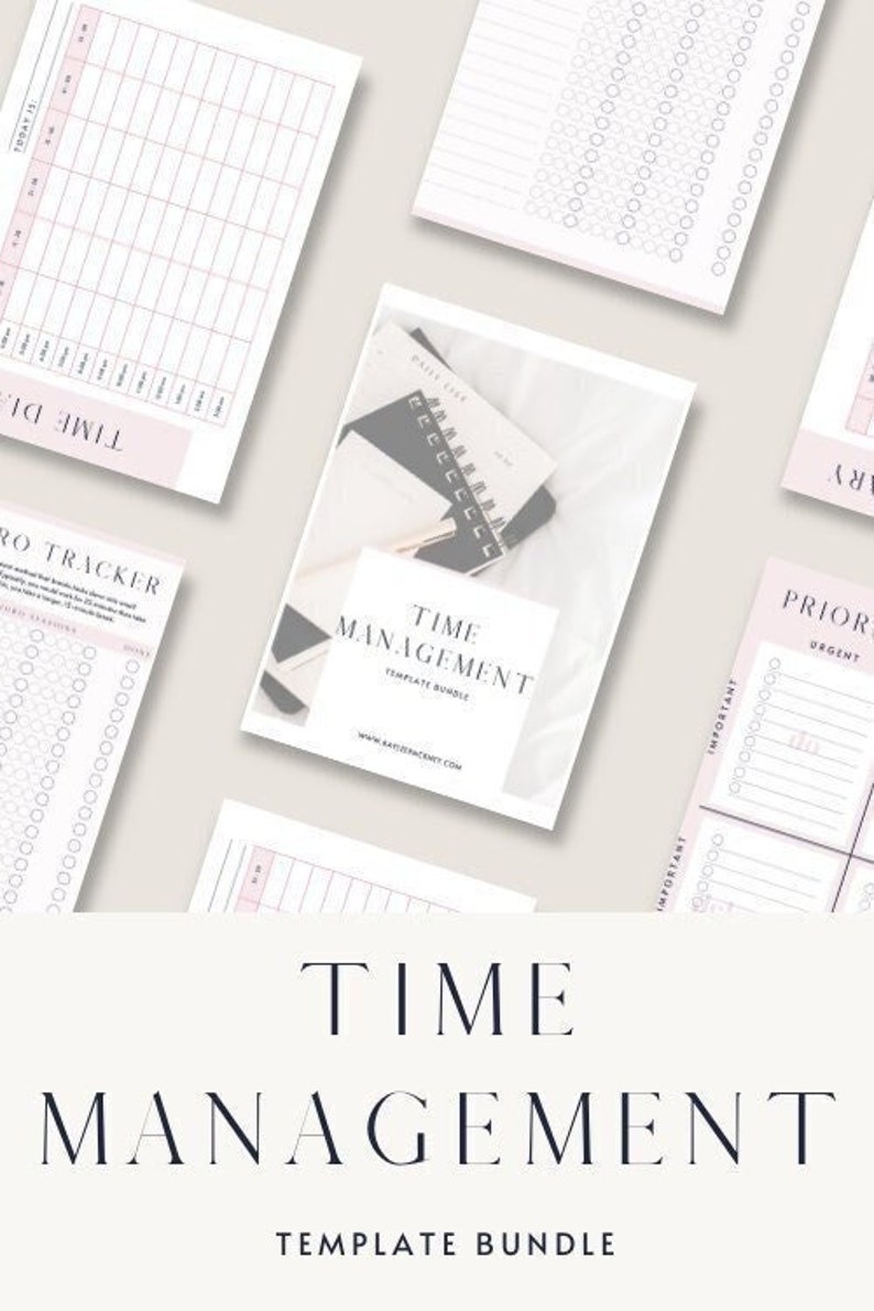 Time Management Printable Template Bundle | 7 Day Time Diary | Priority ...
