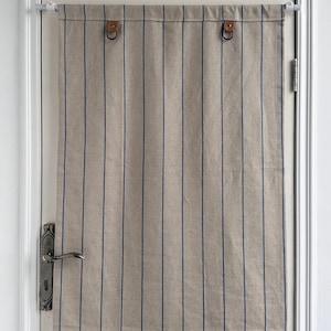 Beige Roll up Shade, French Door Curtain Valance With Velcro Attachment ...