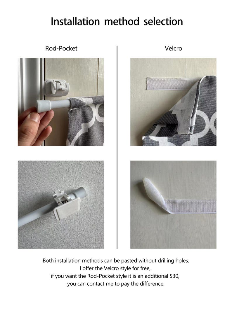 Beige Stripe Roll up Shade, French Door Curtain Valance With Velcro ...