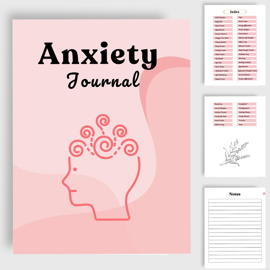 Digital Anxiety Journal | Printable Mental Health | Self-care Workbook ...