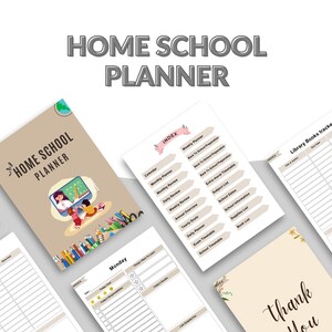 Homeschool Planner 2025-2026 | Customizable Canva Teacher Organizer ...